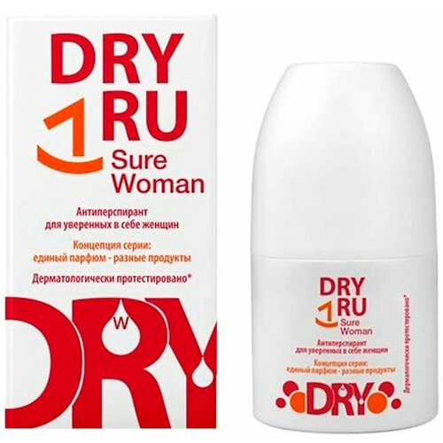 Антиперспирант Dry Ru Sure Woman для уверенных в себе женщин 50мл х3шт