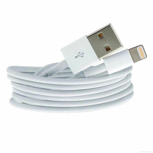 Кабель USB 8 pin Lightning для Apple iPhone 5 5S 5C SE 6 6S 7 8 Plus X (10) Xr Xs Xs Max 11 11 Pro/12 12 Mini/13 13 Pro Max/14/SE 2022/iPad/iPod/AirPods Белый
