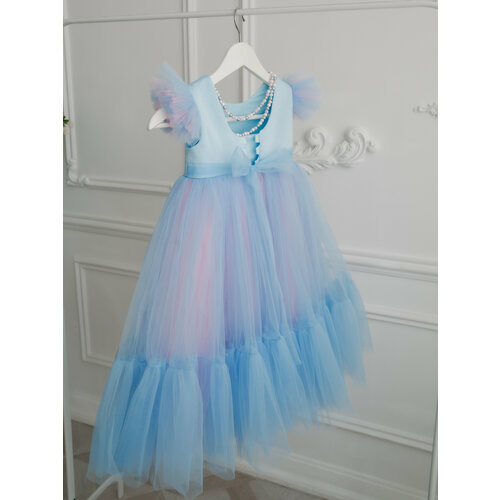 Платье, размер 128-134, голубой