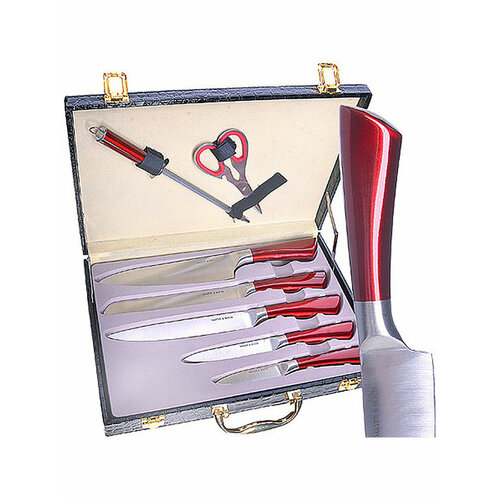 Набор ножей в чемодане MAYER&BOCH, сталь, 6 предметов