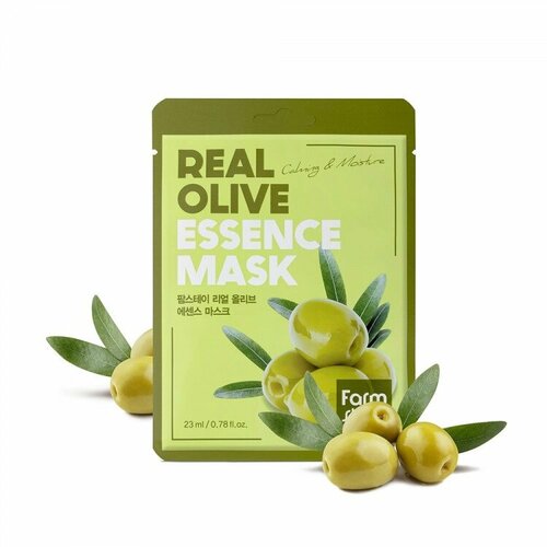 Farmstay Real Olive Essence Mask тканевая маска с экстрактом оливы, 23 мл