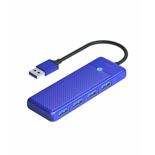 Концентратор ORICO USB-A с 4x USB-A, синий (ORICO-PAPW4A-U3-015-BL-EP)