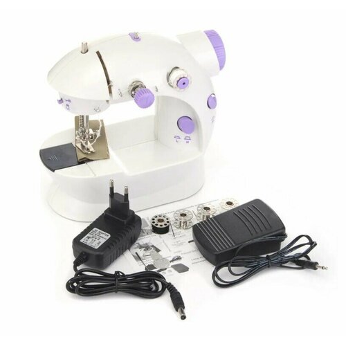 Швейная машинка "Мини", со светодиодной подсветкой, педалью, электрич, ручная