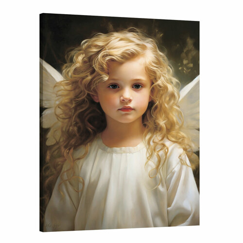 Интерьерная картина 50х70 "Детский портрет"
