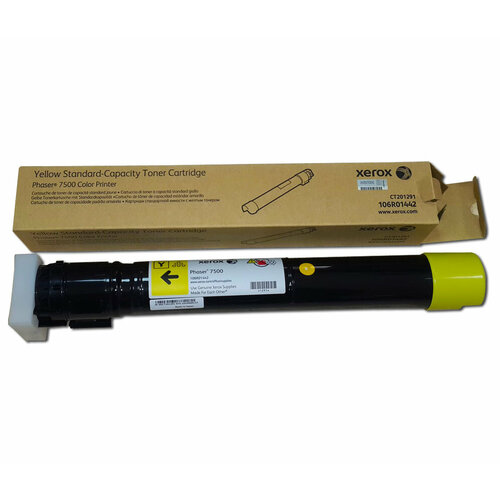 Картридж лазерный оригинальный Xerox 106R01442 желтый (yellow) 9000 стр. при 5% заполнении листа A4 для Xerox (106R01442)