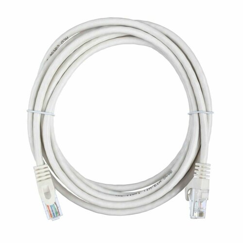 Патч-корд ACD-LPU5C-30W Cat5e UTP 24AWG 4Pair, 7/0.18мм CU Белый, 3.0м (741807)