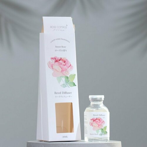 Диффузор ароматический "Sweet Rose", 30 мл, сладкая роза (комплект из 3 шт)