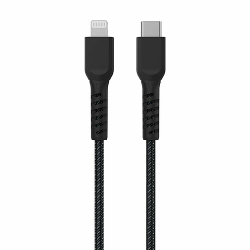 USB-кабель Lyambda, Type-C(m)/Lightning(m), 3A, 0,5м, чёрный, [LCL05-BK]