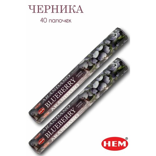 HEM Черника - 2 упаковки по 20 шт - ароматические благовония, палочки, Blueberry - Hexa ХЕМ