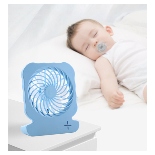 Мини-вентилятор MyPads компактный переносной мощный поток воздуха имеет три режима для дома офиса машины малыша в детскую