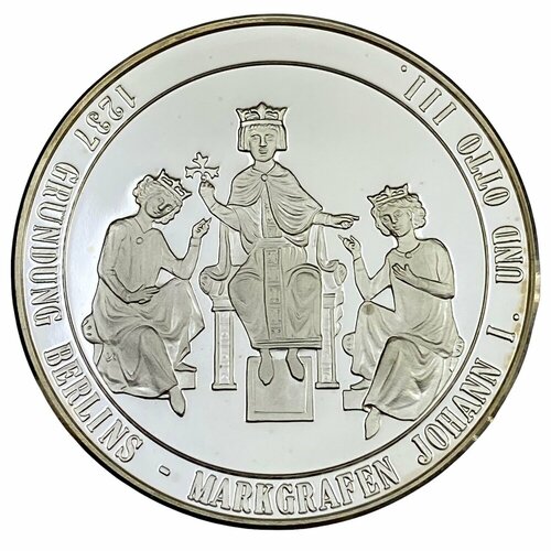 Германия, настольная памятная медаль "750 лет Берлину. Основание Берлина" 1987 г.