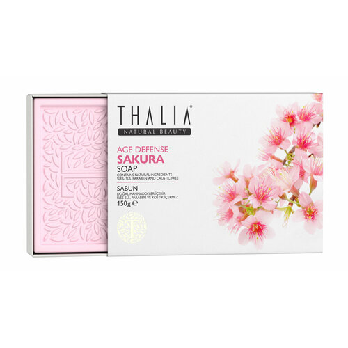 THALIA NATURAL BEAUTY Sakura Age Defense Soap Мыло антивозрастное с ароматом сакуры, 150 г