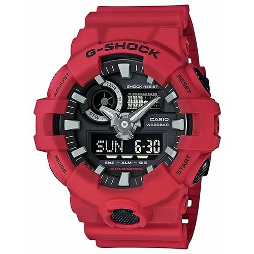 Наручные часы CASIO G-Shock GA-700-4A, красный