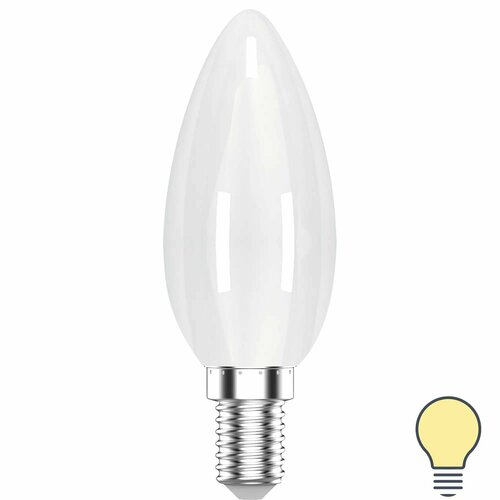 Лампа светодиодная Gauss E14 200-240 В 4.5 Вт свеча матовая 380 лм теплый белый свет
