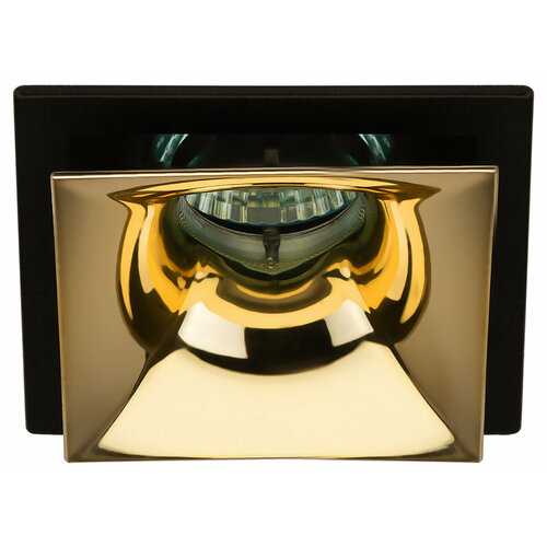 ЭРА Встраиваемый светильник декоративный ЭРА KL102 BK/GD MR16 GU5.3 черный золото