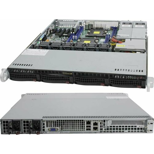 Сервер в корпусе высотой 1U Никс sS9500/pro1U S924M1Fi Xeon Silver 4210R/128 ГБ/1 x 512 Гб SSD/Aspeed AST2500