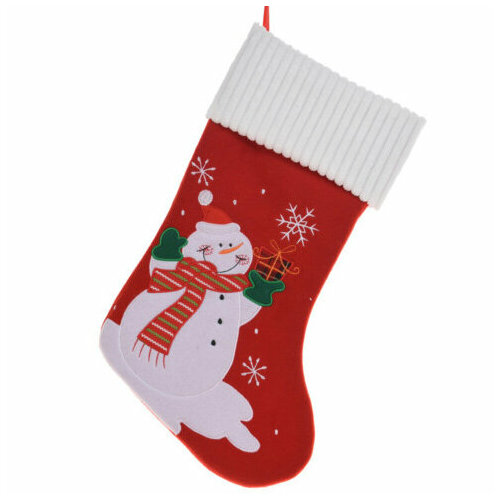 Koopman Новогодний носок для подарков Радостный Снеговик 46 см AAF201100