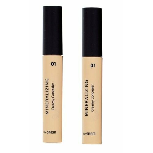 THE SAEM Консилер Mineralizing Creamy Concealer, тон 01 Vanilla, 4 мл - 2 штуки
