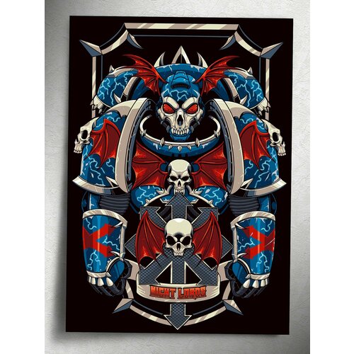 Постер: Легион Повелителей Ночи (Вархаммер 40000, Warhammer), на А4
