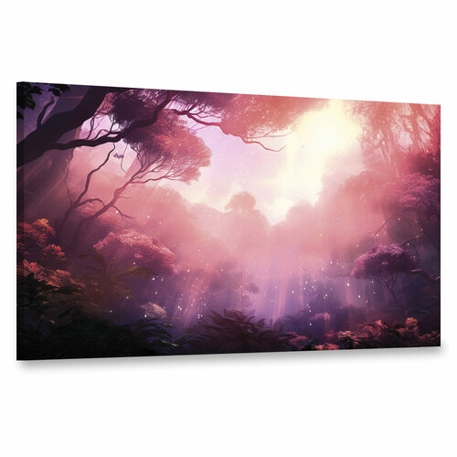 Интерьерная картина 100х60 "Розовый туман"