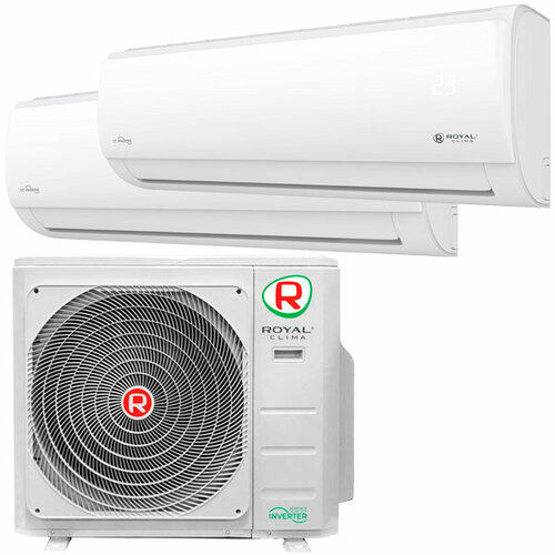 Мульти сплит-система Royal Clima 2TFM-14HN/OUT + RCI-GLF07HN x2 на 2 комнаты