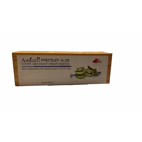 AMICELL Крем-эссенция для лица алое С витаминным комплексом Premium Aloe Vitamin Water Drop Cream Essence, 50 мл