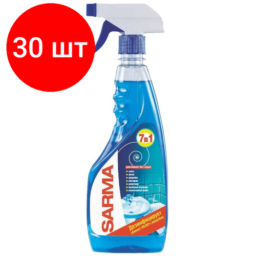 Комплект 30 штук, Средство для сантехники Сарма чистящее д/ванной 500мл