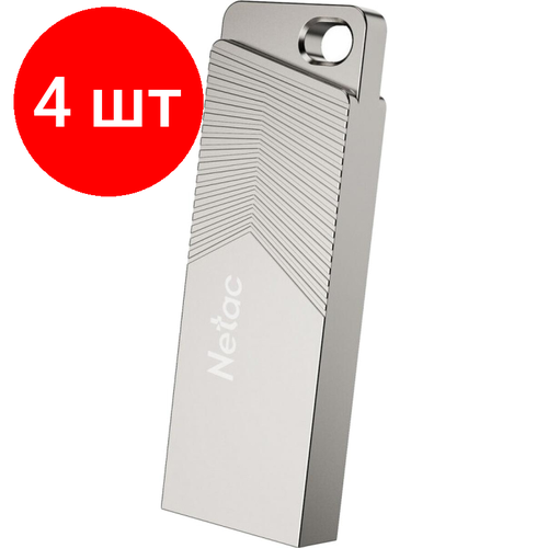 Комплект 4 штук, Флеш-память Netac UM1 USB3.2 Highspeed Flash Drive 64GB