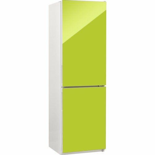 Холодильник NORDFROST NRG 162NF L двухкамерный, лайм (стекло), No Frost в МК, 310 л