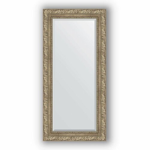 Зеркало 55x115 см виньетка античное серебро Evoform Exclusive BY 3487