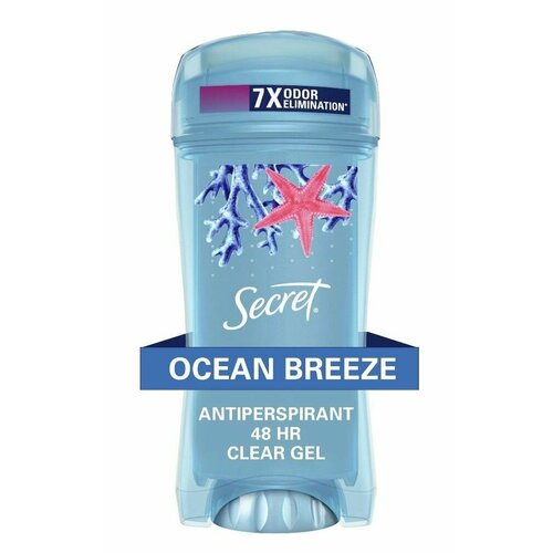 Антиперспирант и дезодорант Secret Fresh Clear Gel Chill, океанский бриз - 2,6 унции 74 г