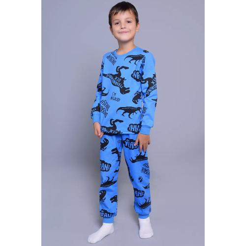 Пижама , размер 128, синий