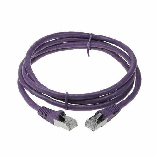 Патч-корд ACD-LPS6AZ-15P Cat6a SSTP 26AWG 4Pair, CU, LSZH, Пурпурный, 1.5м