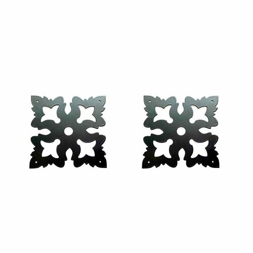 Накладка мебельная декоративная ноэз К09-90 черный матовый (комплект 2 штуки)