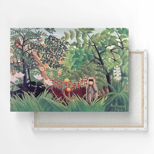 Картина на холсте, репродукция / Анри Руссо - Exotic Landscape / Размер 40 x 53 см