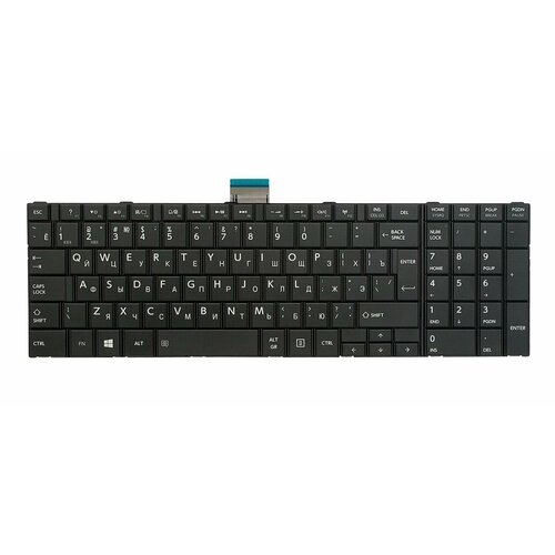 Клавиатура для ноутбука Toshiba Satellite C50-A-L7K без рамки