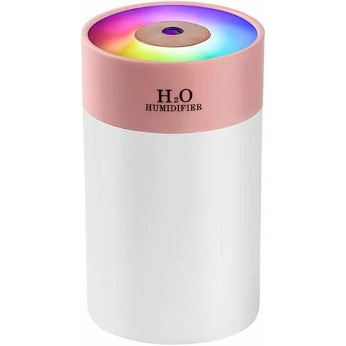 Увлажнитель воздуха ароматический диффузор настольный/для авто USB Colorful Humdifier (розовый)