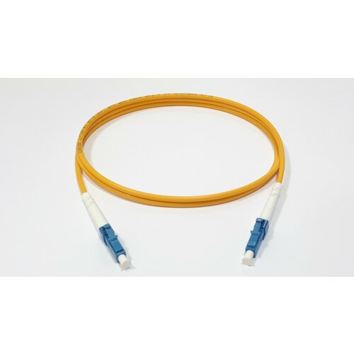 Шнур оптический (патч-корд) simplex LC/UPC - LC/UPC 9/125 10m 3,0mm G.652 LSZH Yellow