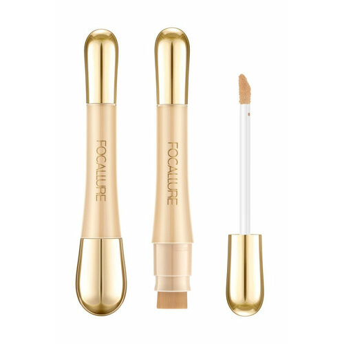 FOCALLURE Консилер с кистью Soft Matte Complete Concealer, 8 г, 01 Натуральный Светлый