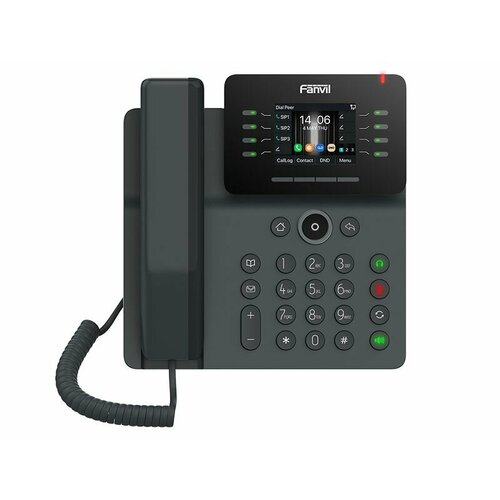 IP-телефон Fanvil V63, 6 SIP аккаунта, цвеной 2,8 дисплей 320x240, конференция на 6 абонентов, поддержка POE, EHS.