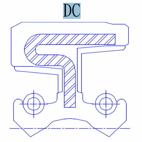 Сальник для стиральной машины (манжета арм.) 24x55x10/12 DC NBR-70
