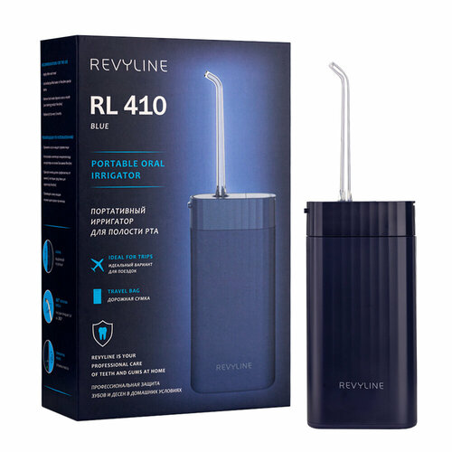 Ирригатор для полости рта портативный Revyline RL 410, синий