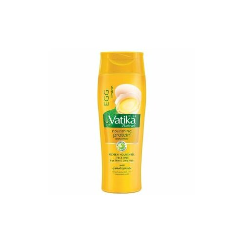 Vatika EGG PROTEIN Nourishing Protein Shampoo, Dabur (Ватика яичный протеин Шампунь питающий протеин для тонких и ослабленных волос, Дабур), 400 мл.