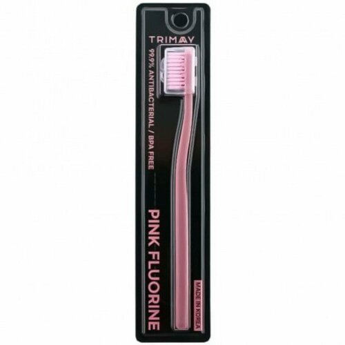TRIMAY Зубная антибактериальная щетка Pink Fluorine Toothbrush 1 шт