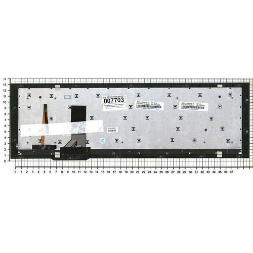 Клавиатура для ноутбука ASUS G75VW черная с рамкой и подсветкой