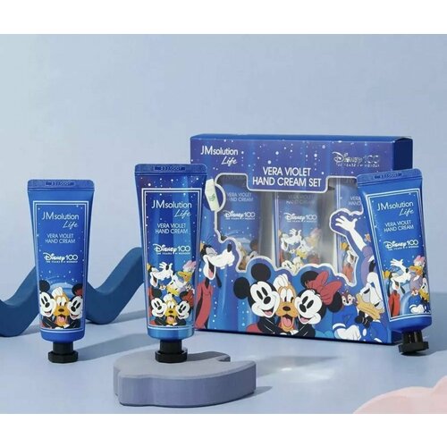 JMSolution Набор Успокаивающих Кремов для рук LIFE VERA VIOLET HAND CREAM SET DISNEY 100 , 3 шт. * 50 мл.