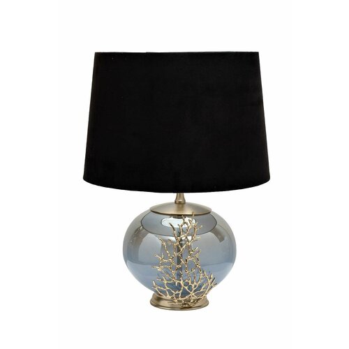 Лампа Garda Decor 69-22361 Лампа настольная "Coral" плафон чёрный d36*h58см арт. 69-22361