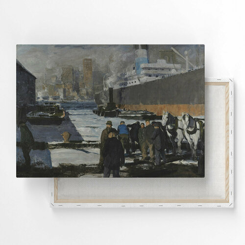 Картина на холсте, репродукция / Джордж Уэсли Беллоуз - Men of the Docks / Размер 30 x 40 см