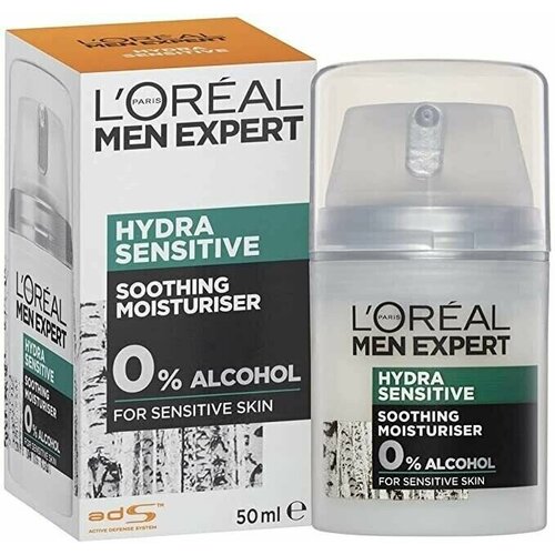 Увлажняющий крем для мужчин L'Oreal Men Expert Hydra Sensitive с березовым соком, 50мл (Из Эстонии)