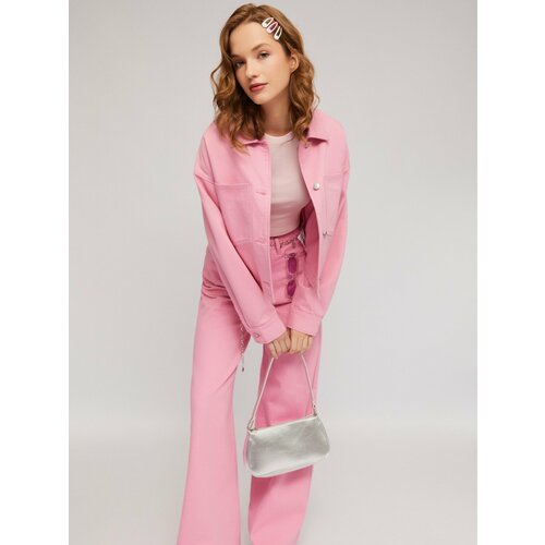 Куртка Zolla Джинсовая, размер M, розовый